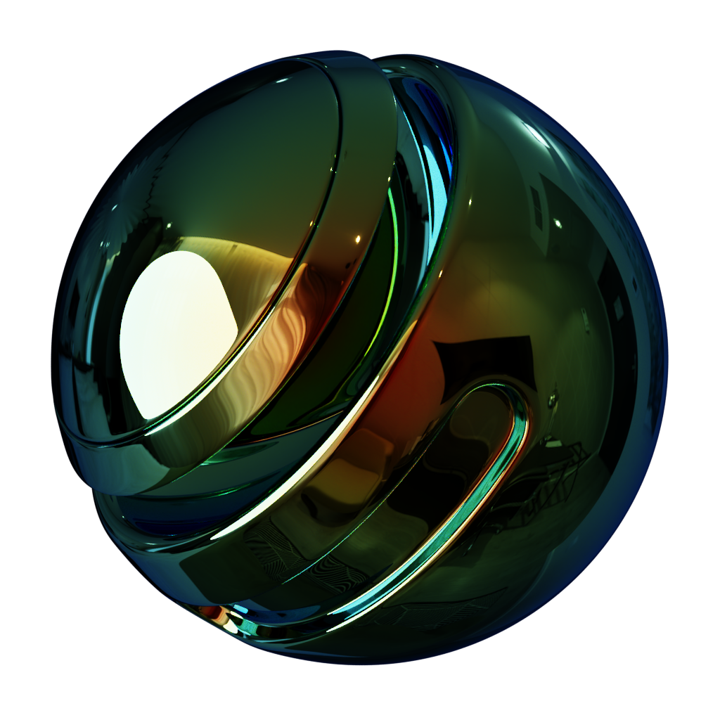 Iridescent Metal 02 | FREE metal materials | BlenderKit