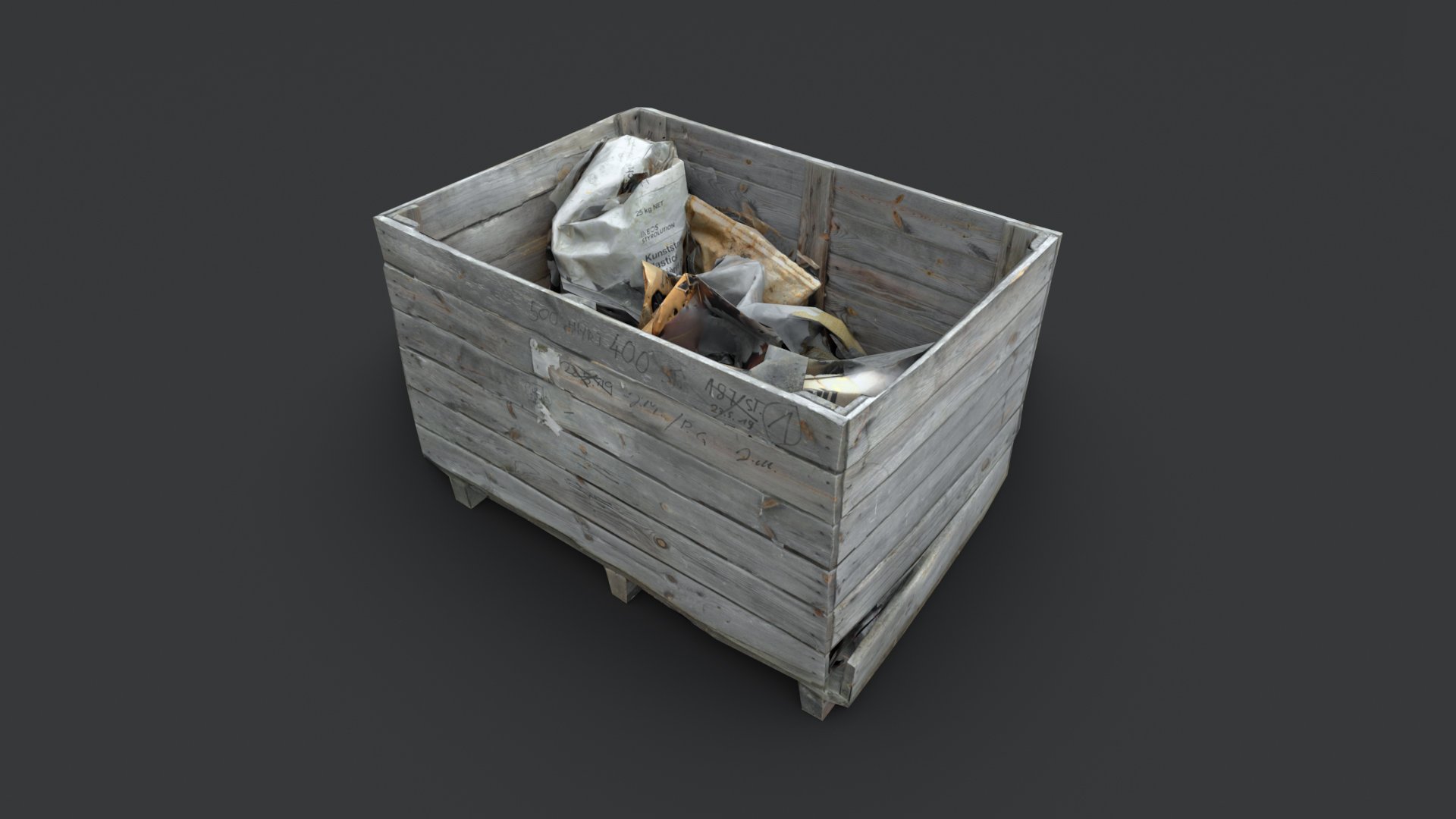 Box wwooden 3 | 3D Container models | BlenderKit
