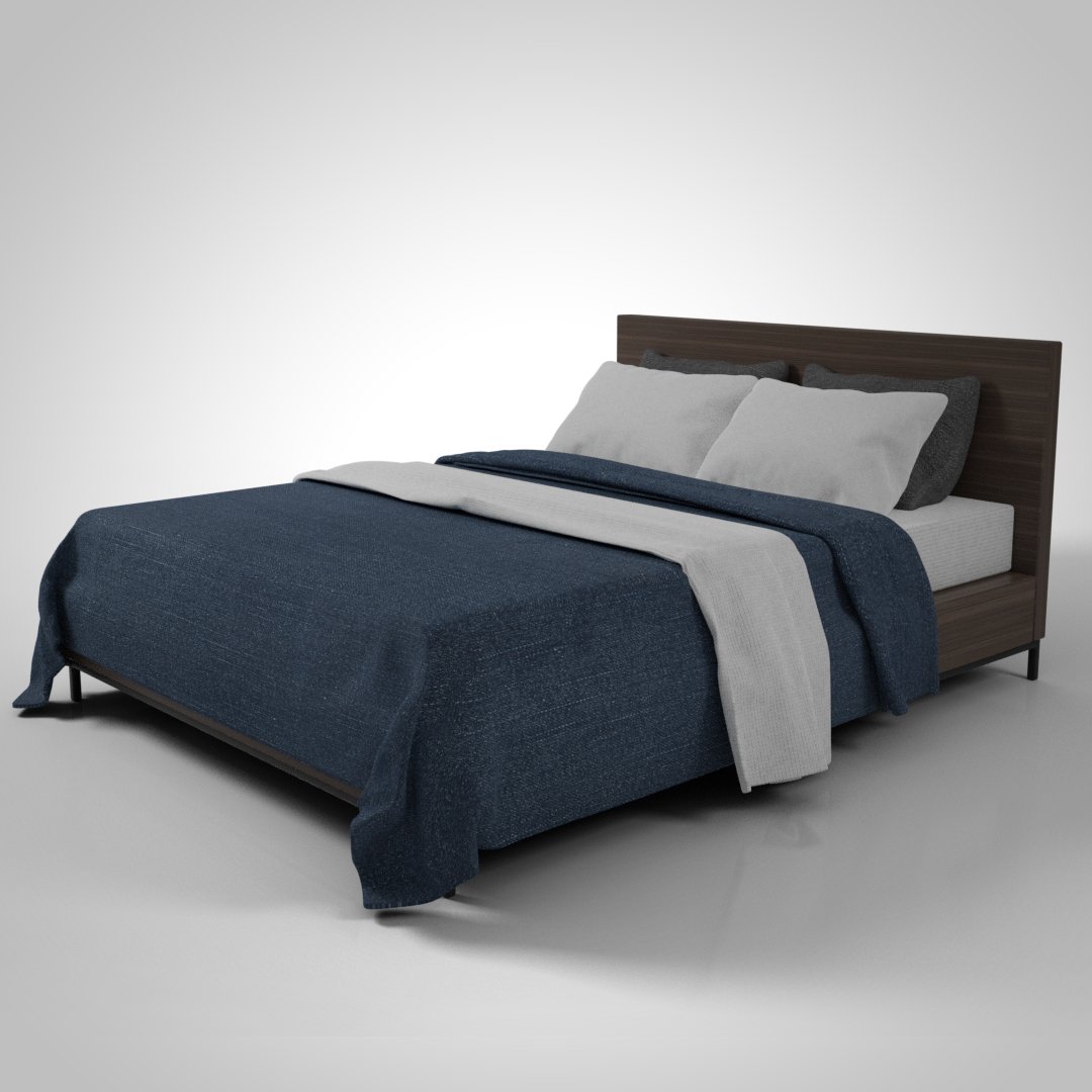 Bed 01 | FREE Beds models | BlenderKit