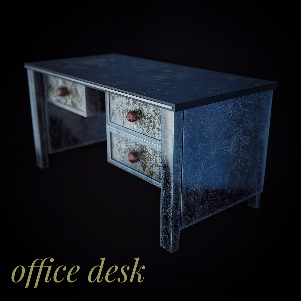 Wooden Desk | Desks models | BlenderKit