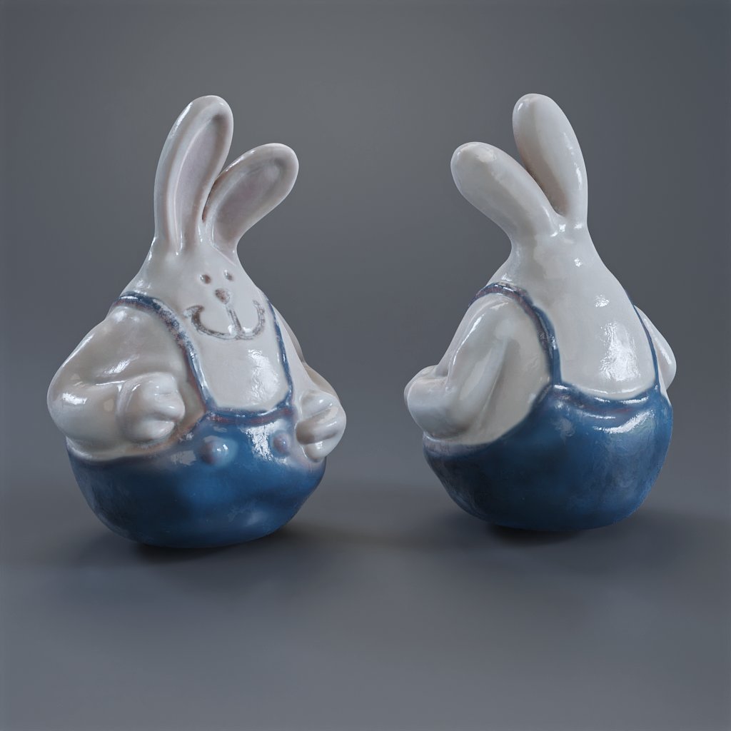 BlenderKit | Download the Ceramic bunny model