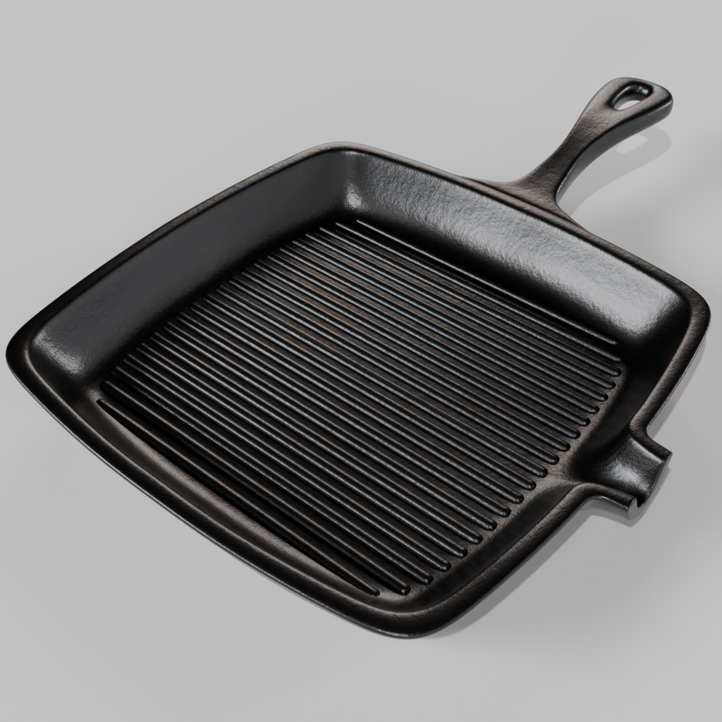 Griddle Pan | Kitchenware models | BlenderKit