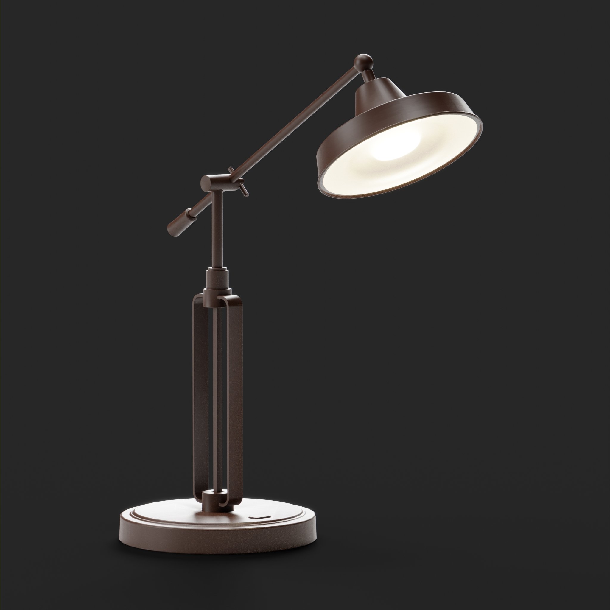 Study Table Lamp Metal | FREE Table Lamps models | BlenderKit