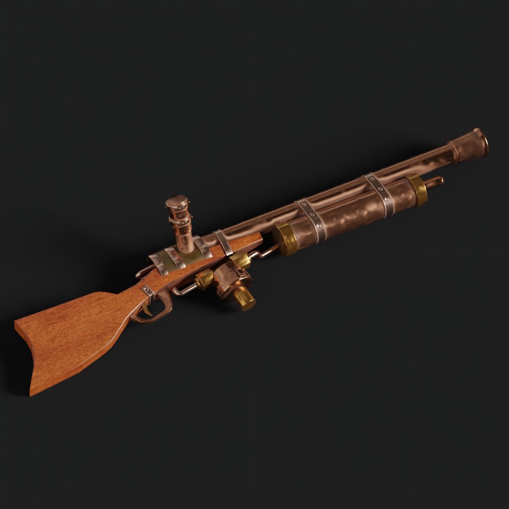 Antique gun | FREE Historical Weapons models | BlenderKit