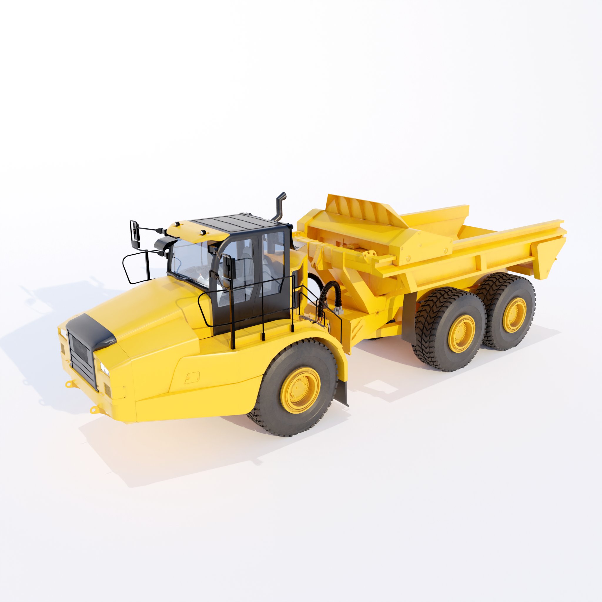 Three Axle Articulated Truck | Trucks models | BlenderKit