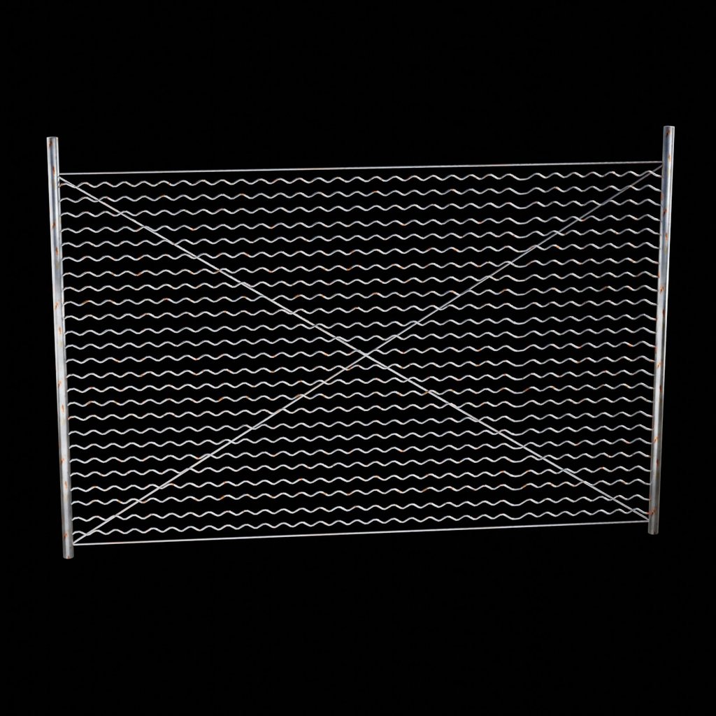 Metal Fence | Fences models | BlenderKit