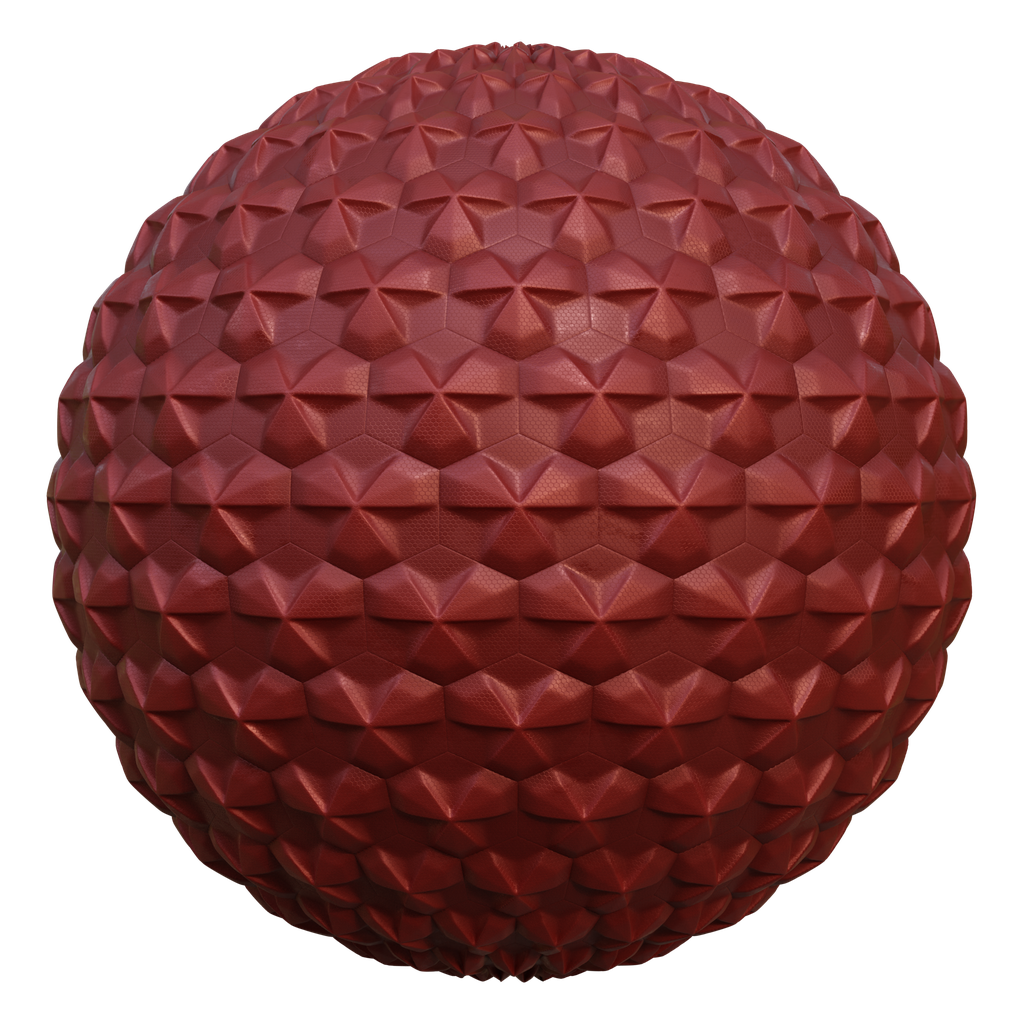 Red Sci-Fi Nano Composite Armour - 01 | FREE plastic materials | BlenderKit