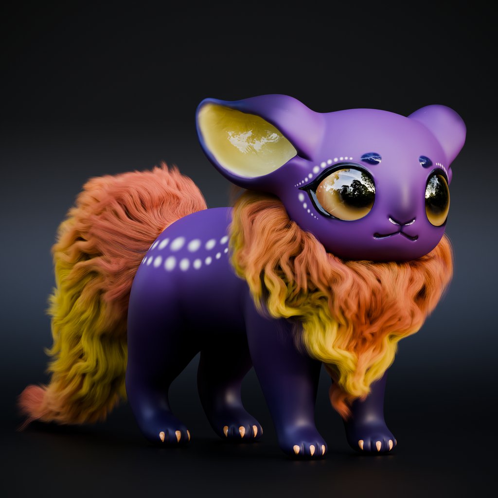 Fantasy Creature (Rigged) | FREE Mammals models | BlenderKit