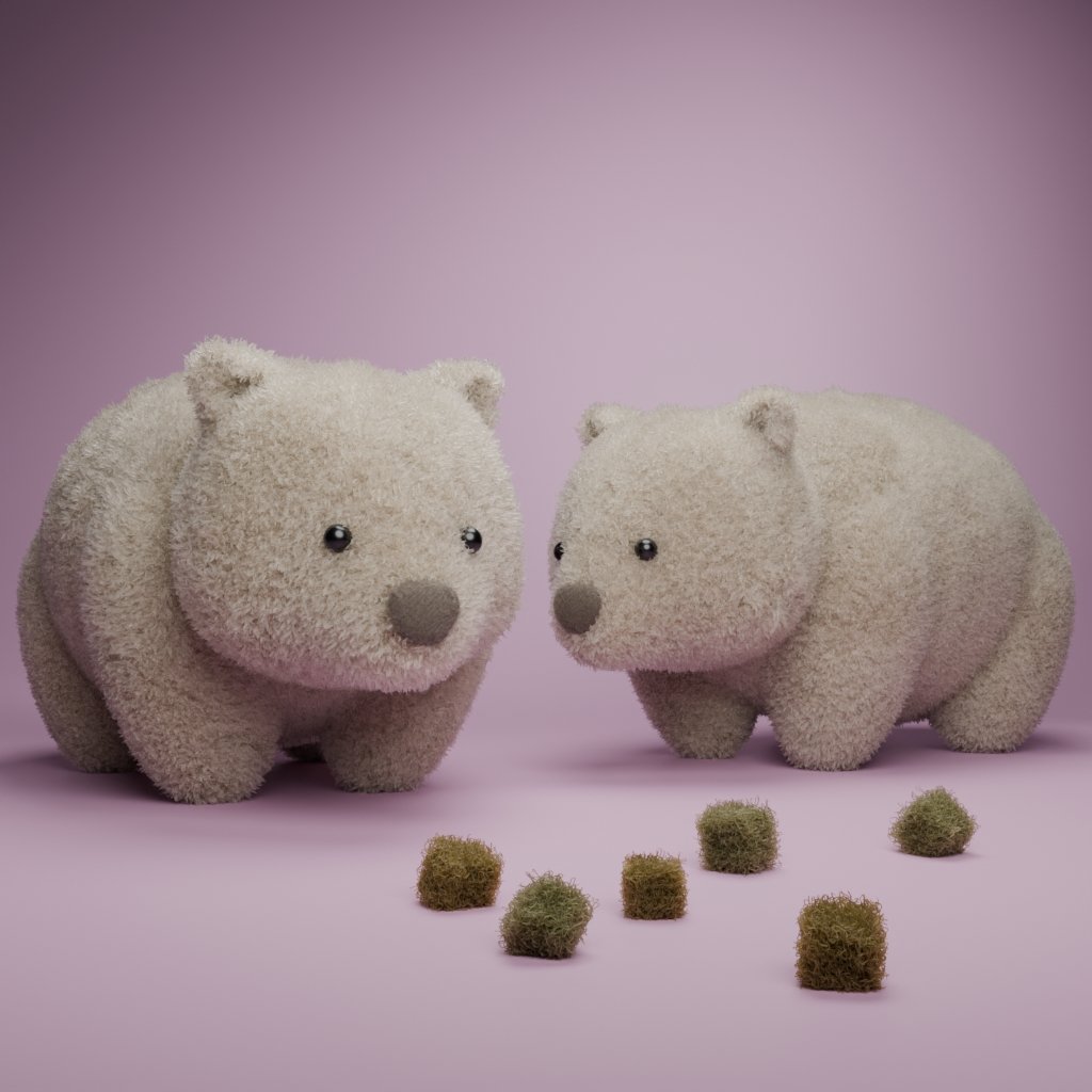 Wombat doll | FREE Toys models | BlenderKit
