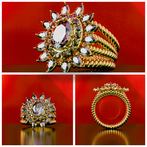 Diamond Jewellery Ring | Interior Decorations models | BlenderKit