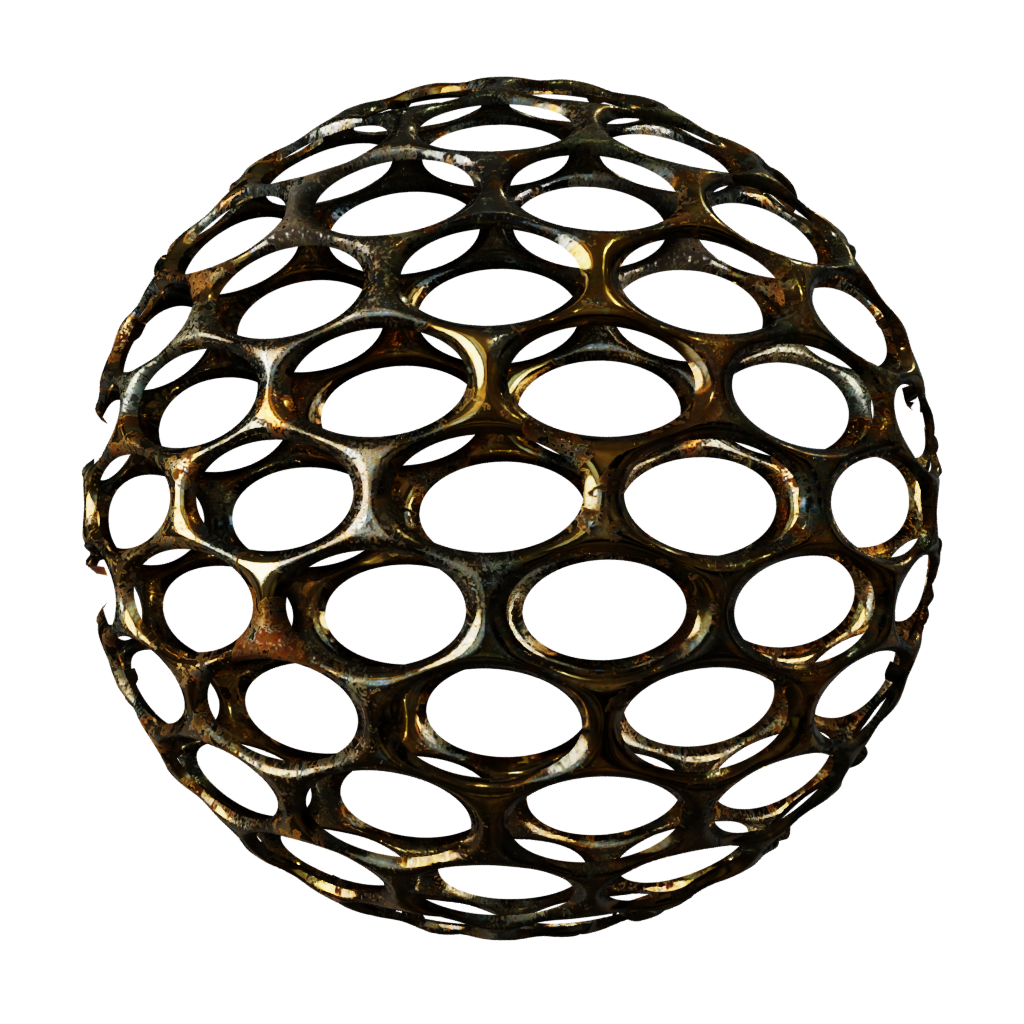 Metal Perforated Rust | FREE metal materials | BlenderKit