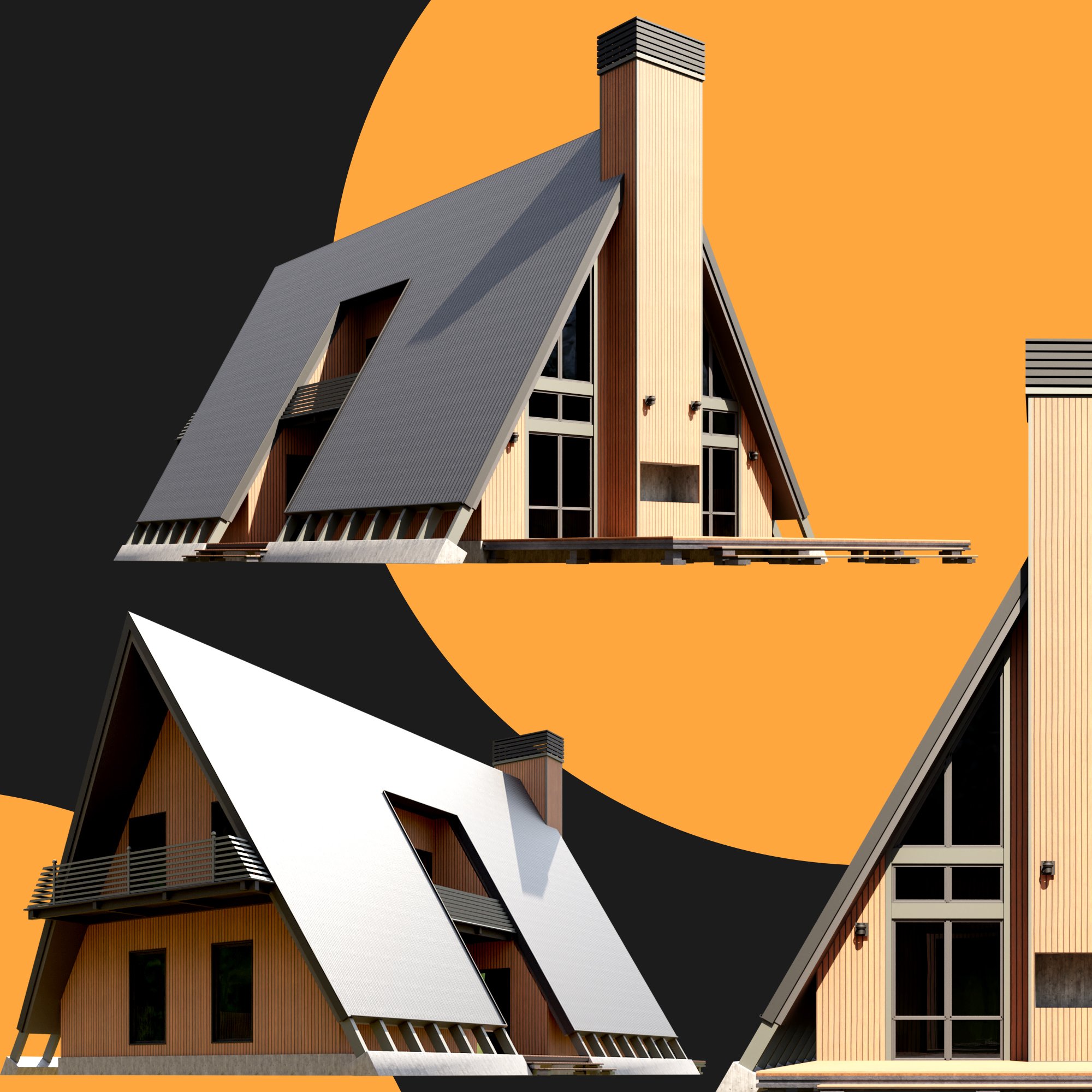 Contemporary A-Frame | Commercial Buildings models | BlenderKit