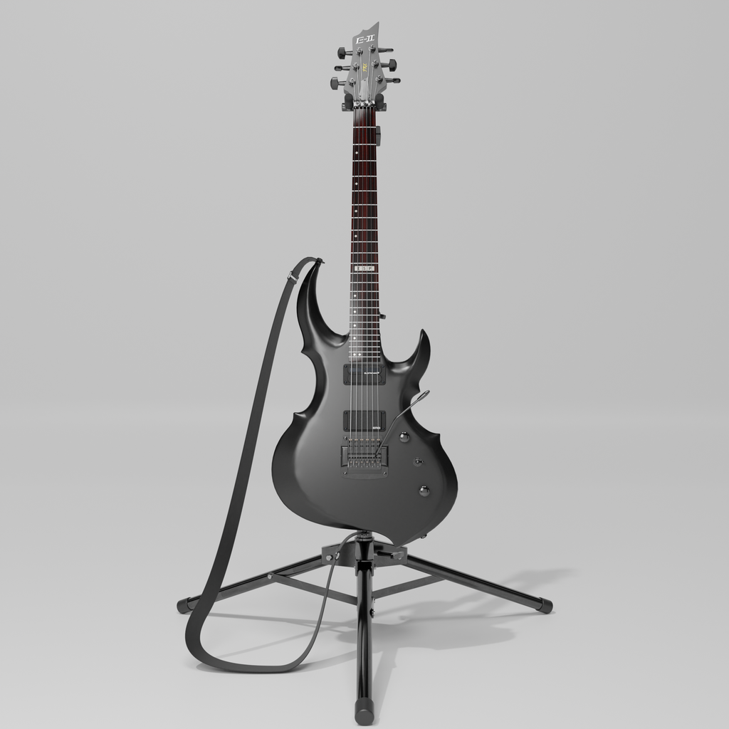 ESP EII frx + stand | FREE Musical Instruments models | BlenderKit
