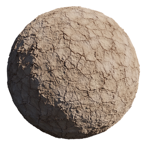 Procedural Dry Cracked Soil | FREE ground materials | BlenderKit