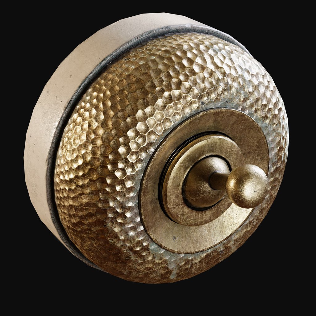 Antique Brass Light Switch Hammered | FREE Interior Design models ...