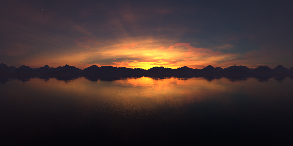 Colorful Twilight Sunset Landscape | Landscapes HDRis | BlenderKit