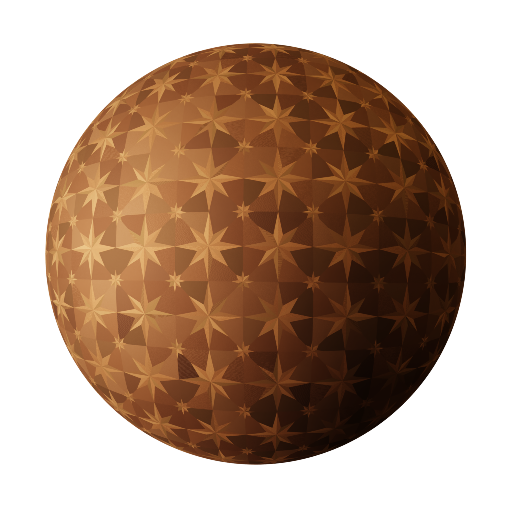 Procedural Star Parquet | FREE wood materials | BlenderKit