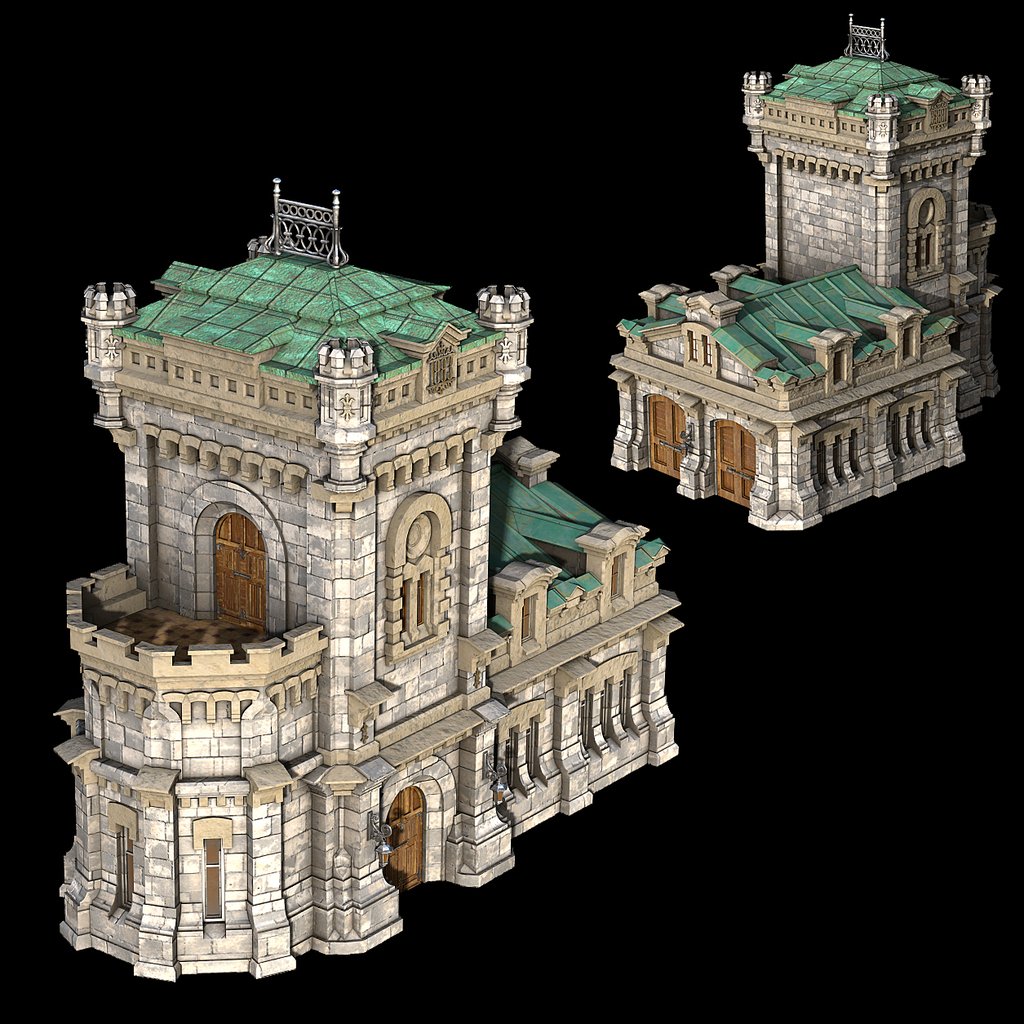 Old Medieval Warehouse | Historic Buildings models | BlenderKit