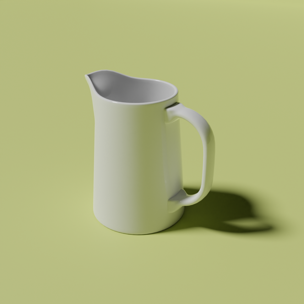 Porcelain jug | Kitchenware models | BlenderKit