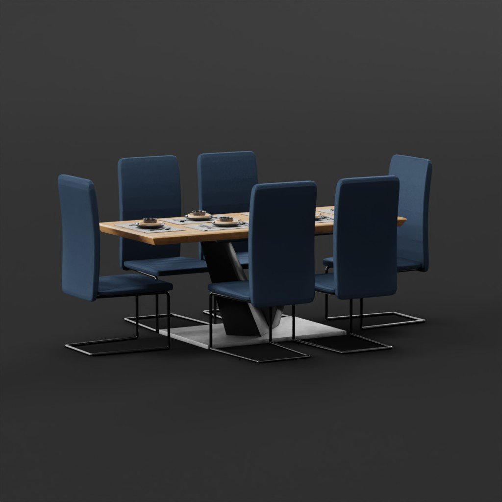 Modern Dining Table | Chair-table Sets models | BlenderKit