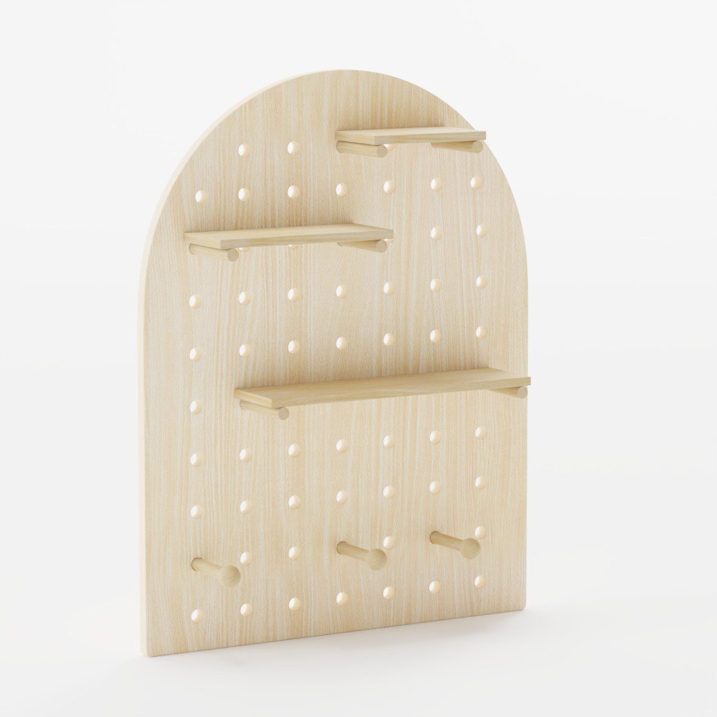 Pegboard | FREE Interior Design models | BlenderKit