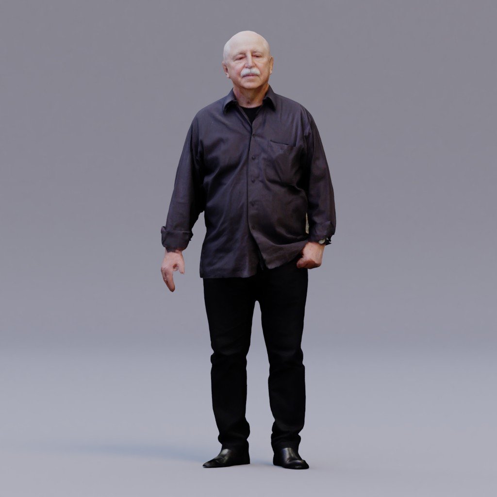 3D soul - standing man - Karel | Men models | BlenderKit