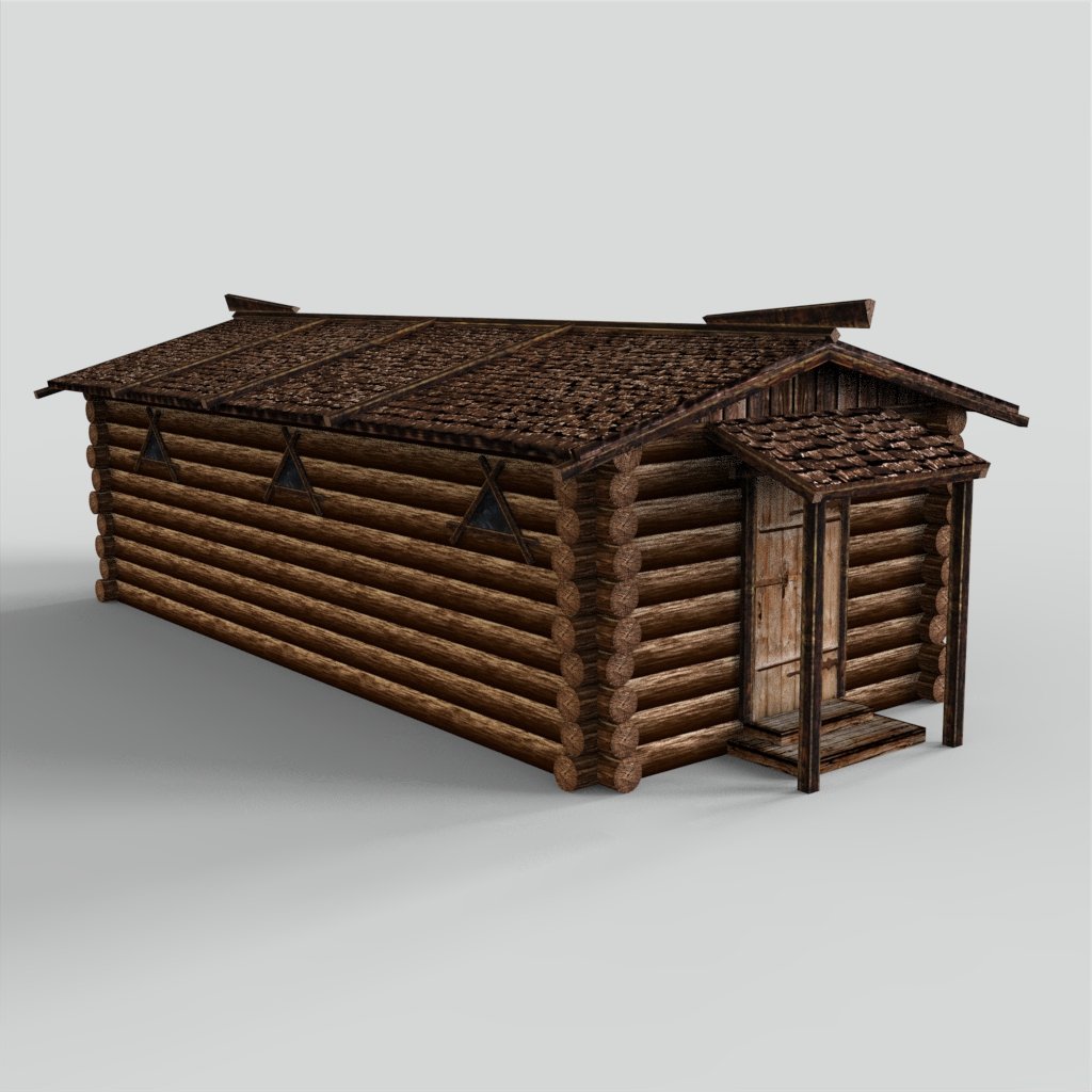 Wooden barn | Architecture models | BlenderKit