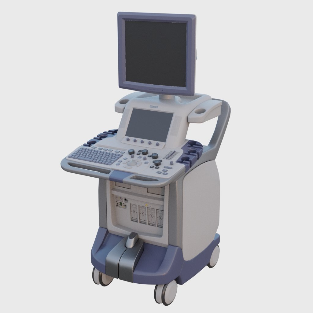 LOGIQ Ultrasound Machine | FREE Medical Equipment models | BlenderKit