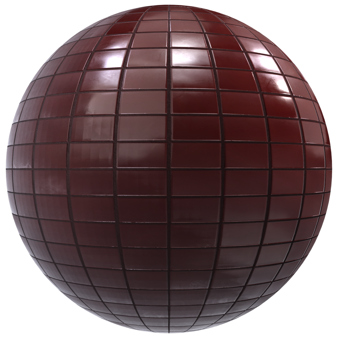Glossy Red Floor Tiles | FREE floor materials | BlenderKit