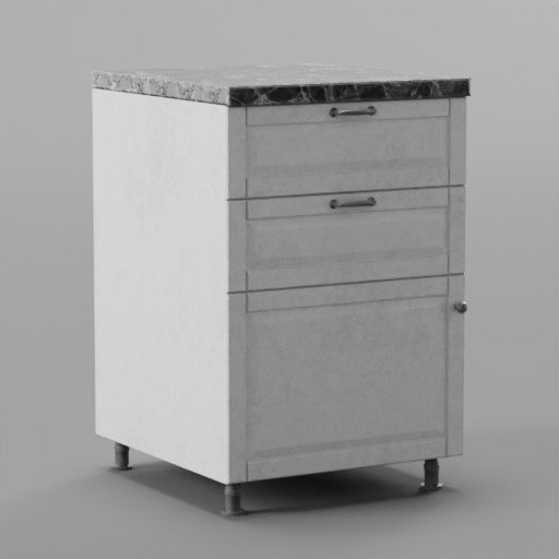 Kitchen Set 01 | FREE Kitchen Storage Spaces models | BlenderKit