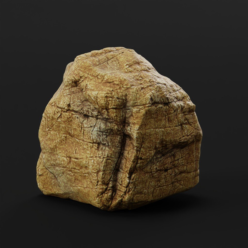 Sandstone Boulder | Terrains models | BlenderKit