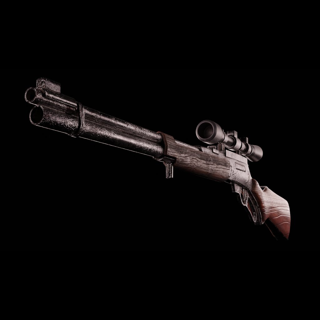 BlenderKit | Download the Gun Weapon model