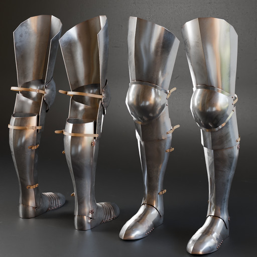 MK FootArmor 005 | Historical Weapons models | BlenderKit