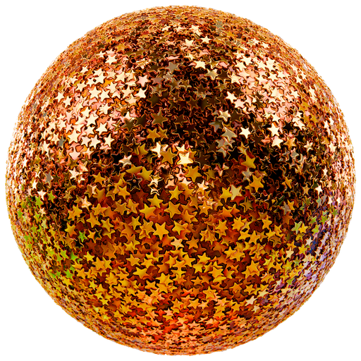 Gold Glitter Stars | FREE paper materials | BlenderKit