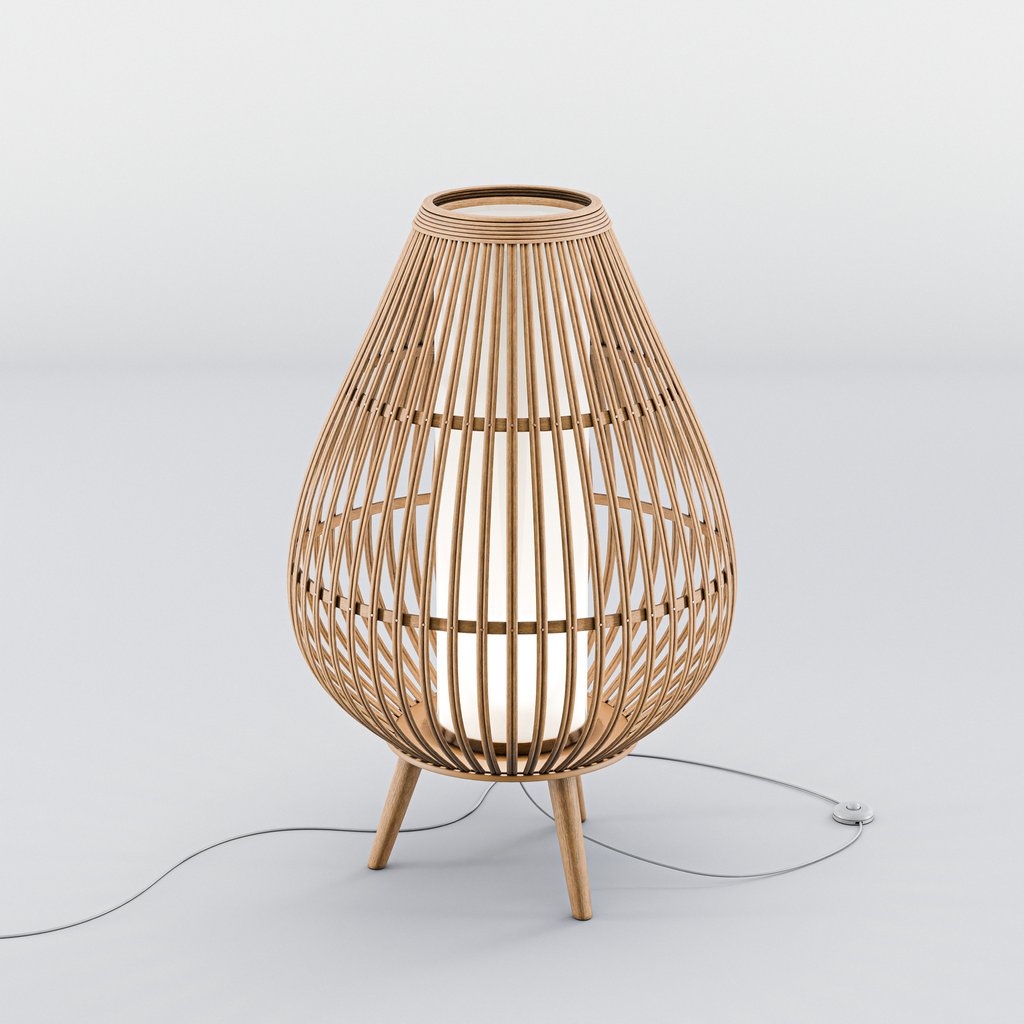 Wooden floor lamp DANI | Floor Lamps models | BlenderKit