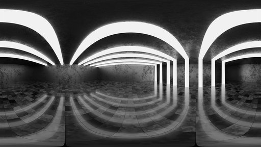 Futuristic Light Tunnel HDRI | Interiors HDRis | BlenderKit