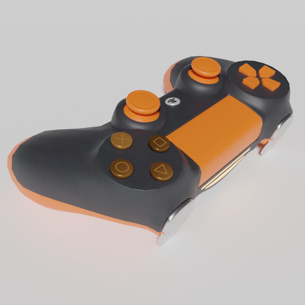 BlenderKit: Download the FREE Gamepad Controller Orange model