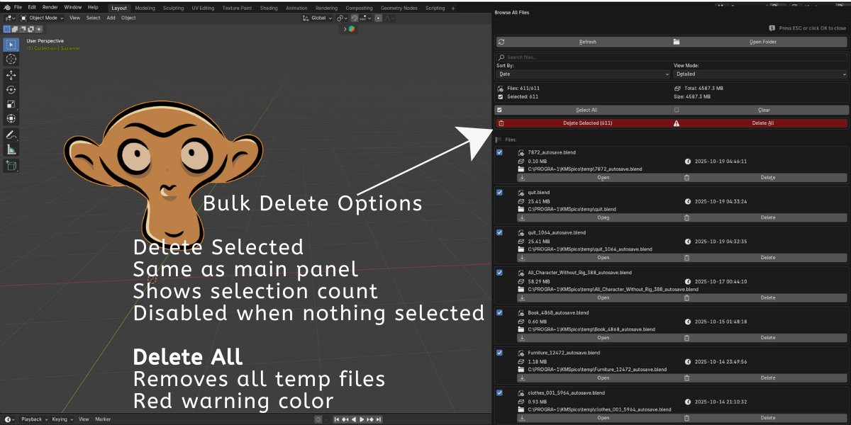 Auto-Save File Checker - Browse all the Temp Files | BlenderKit