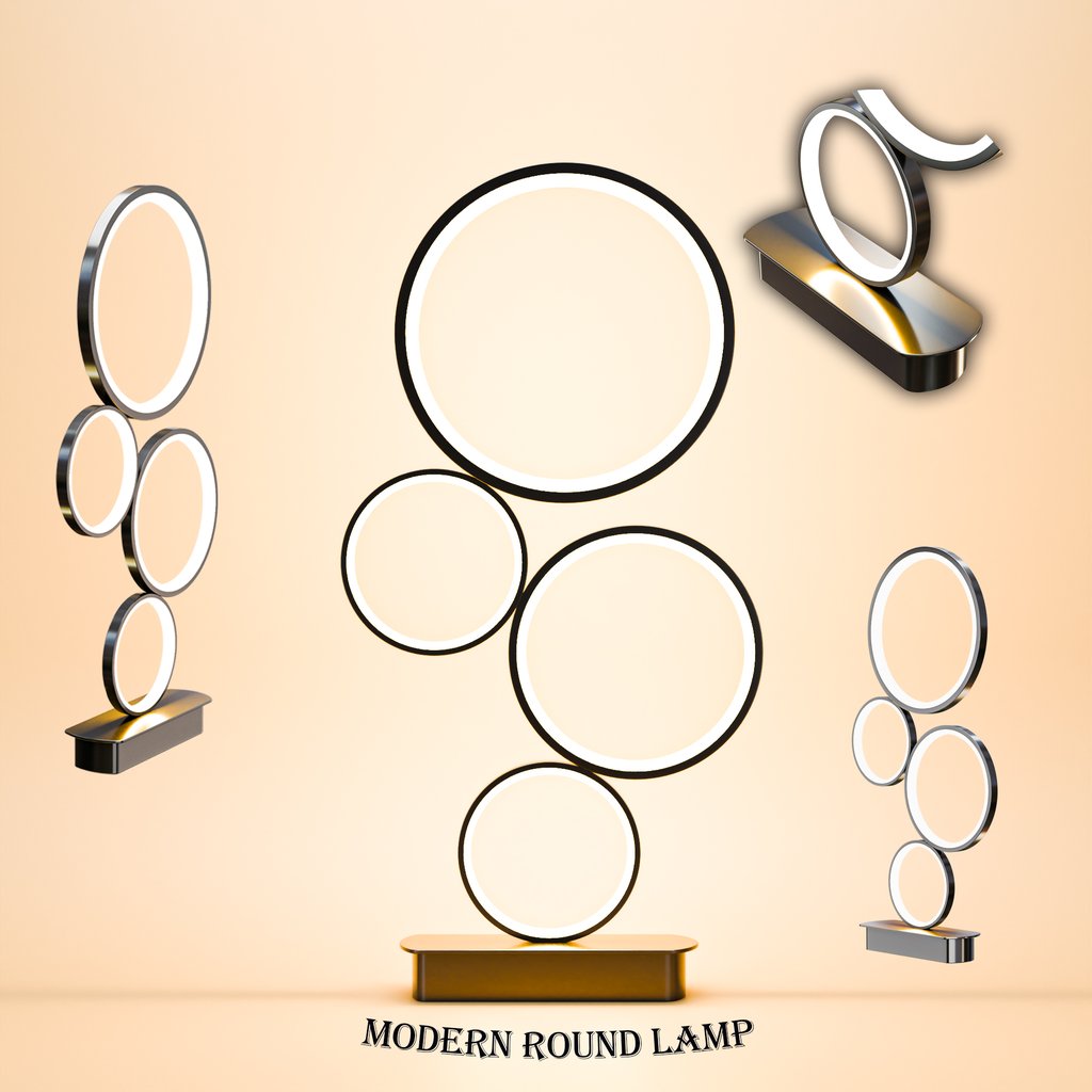 Modern Round Lamp | Table Lamps models | BlenderKit