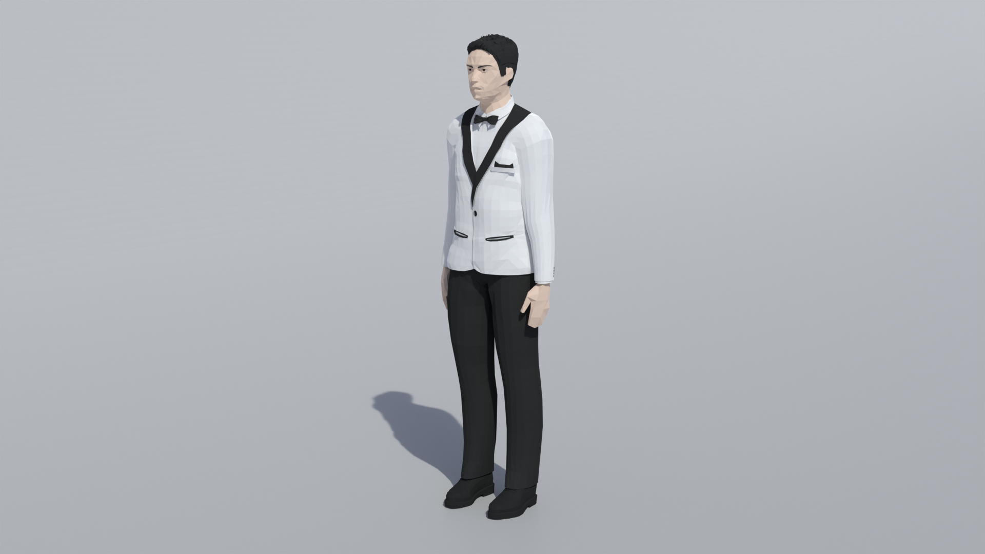 Low Poly Man in Suit | Men models | BlenderKit