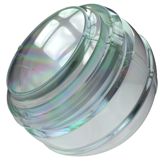 Outer / Inner Gloss Glass (Crystal) | FREE 3D glass materials | BlenderKit