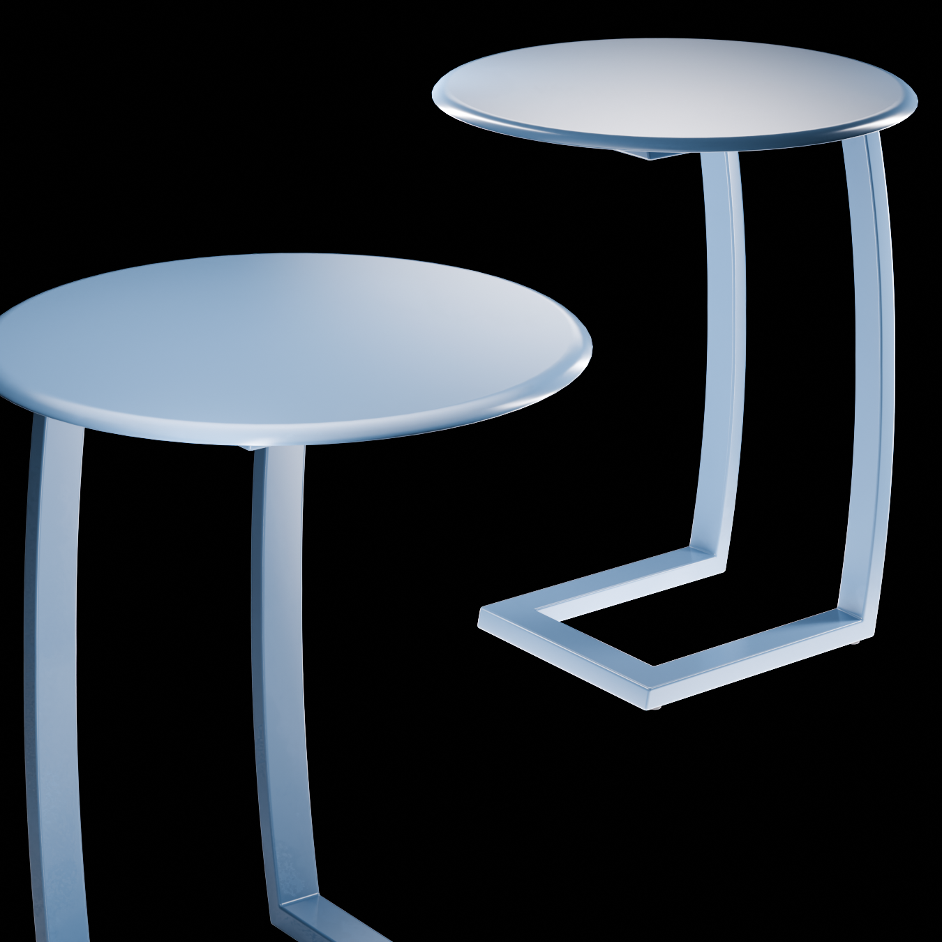 Offset Sofa Side Table | FREE Tables models | BlenderKit