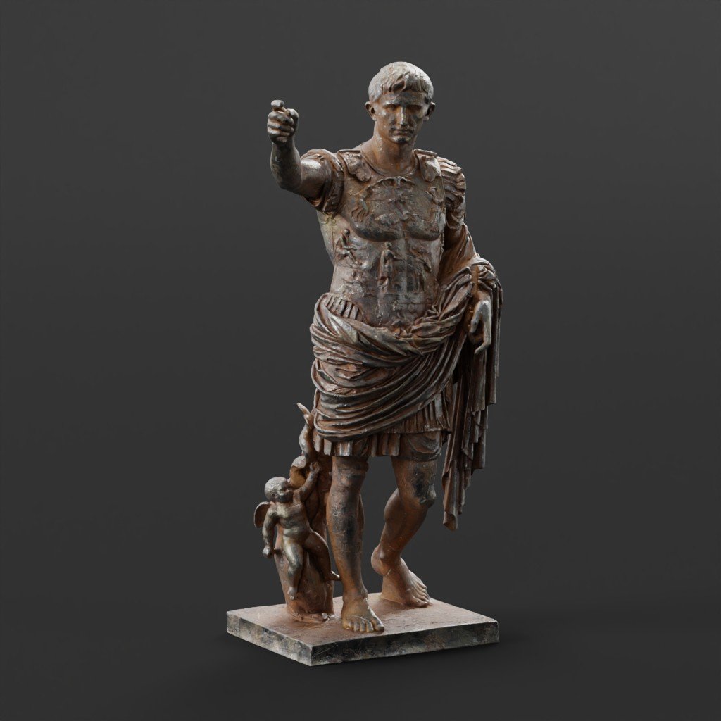 Iron Augustus prima porta | Interior Sculptures models | BlenderKit