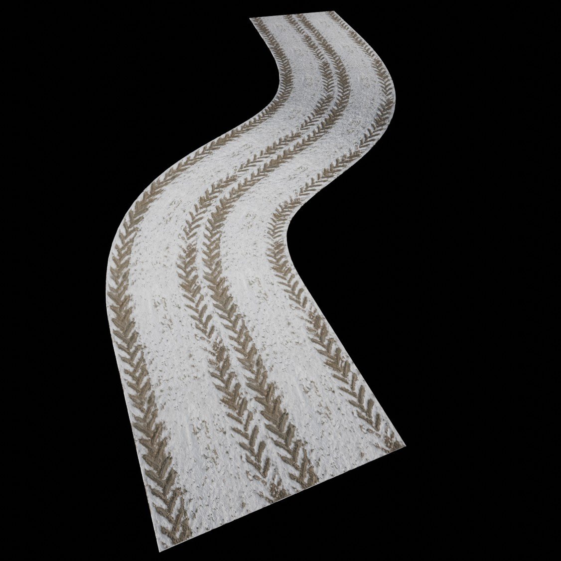 Snow road | Transport models | BlenderKit