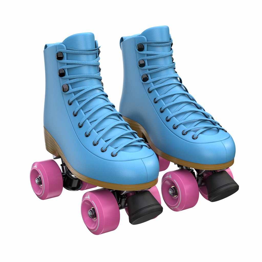 Roller Skates Blue | Sport models | BlenderKit
