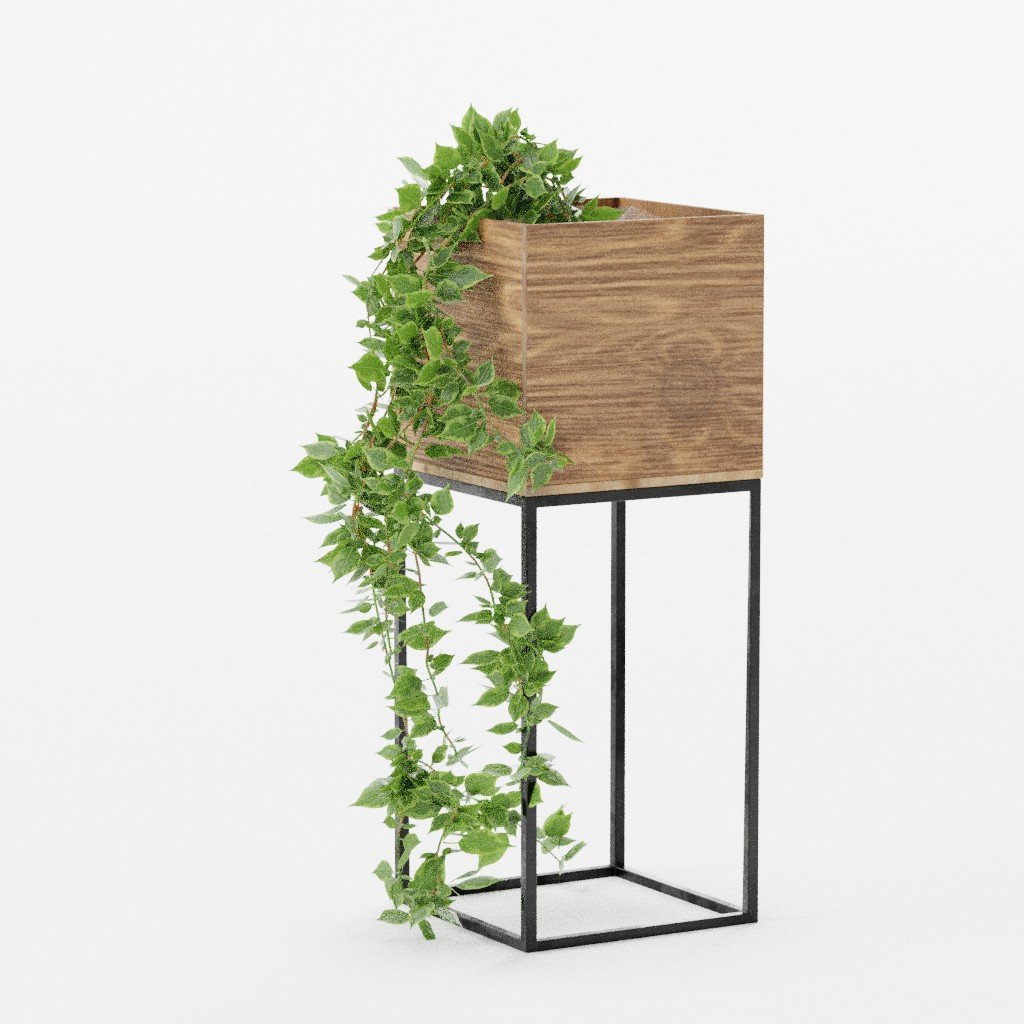 Modern Planter | FREE Indoor Plants models | BlenderKit