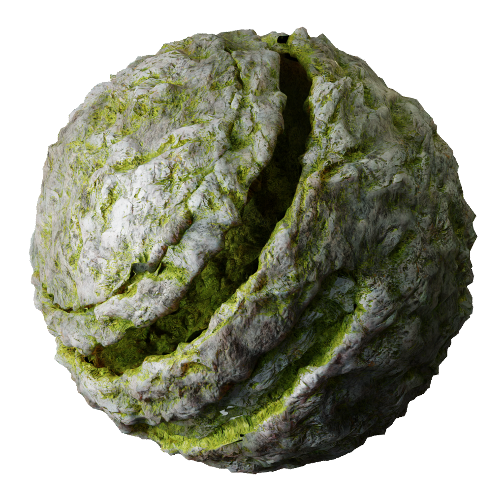 Granite Rock Moss | FREE stone materials | BlenderKit