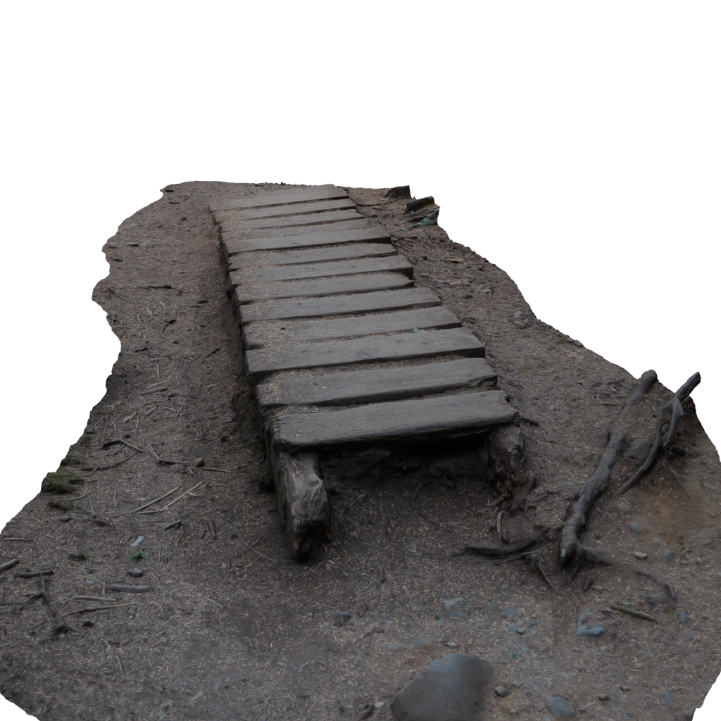 Wooden path in the forest | Environment Elements models | BlenderKit