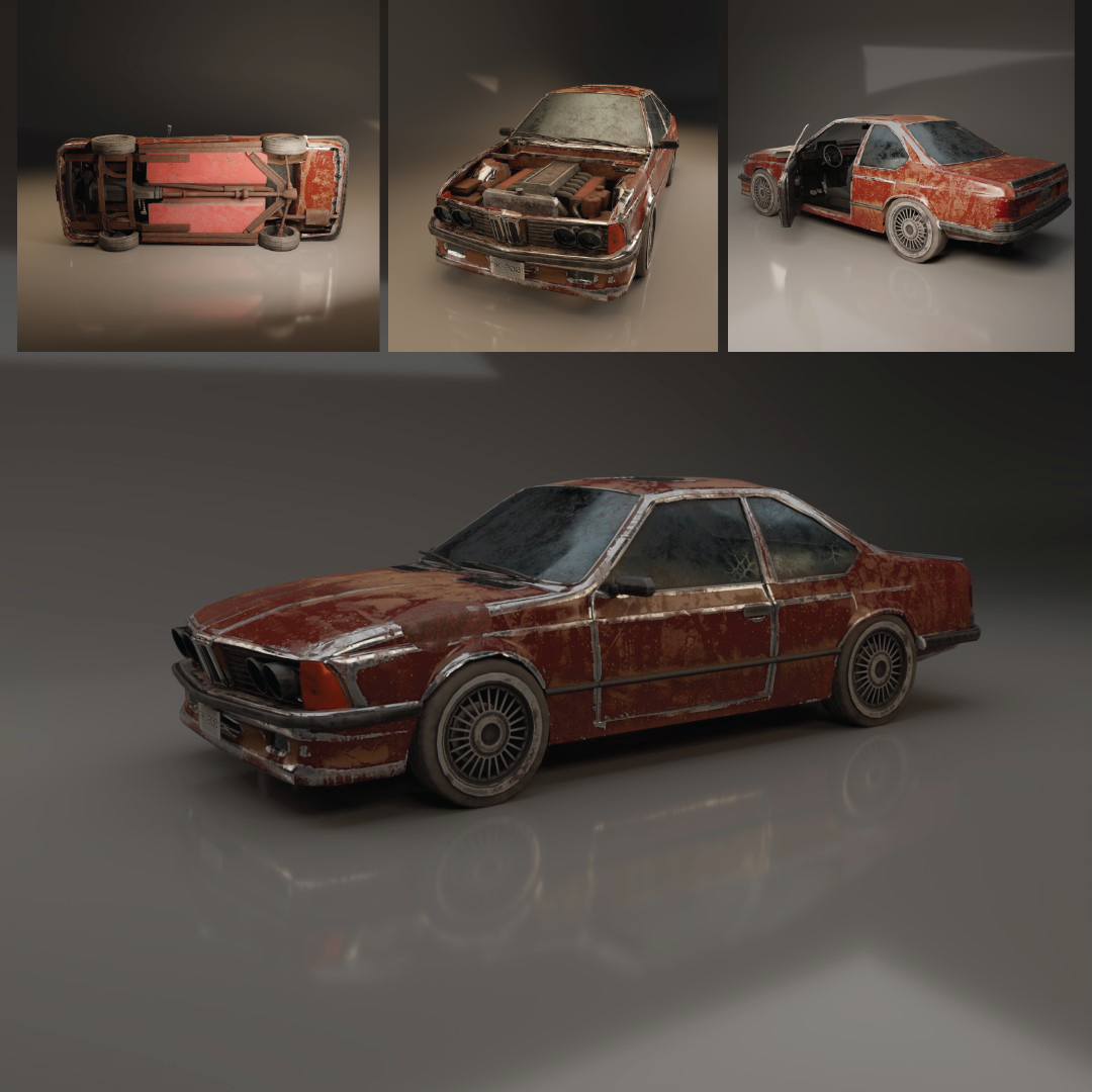 Rusty car | Modern Cars models | BlenderKit
