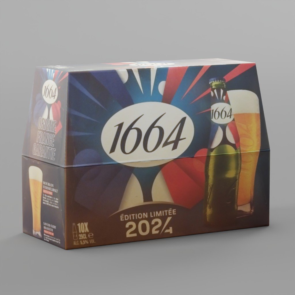 1664 Edition 2024 cardboard box | Beverages models | BlenderKit